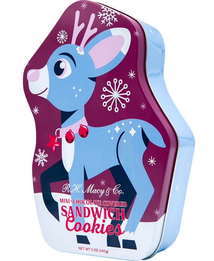 R.H. Macy & Co. Tipote Cookie Tin with Mini Chocolate Covered Sandwich ...