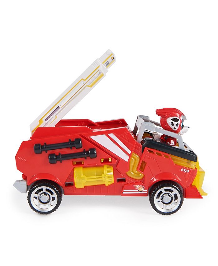 Paw Patrol The Mighty Movie, Firetruck Toy with Marshall Mighty Pups ...