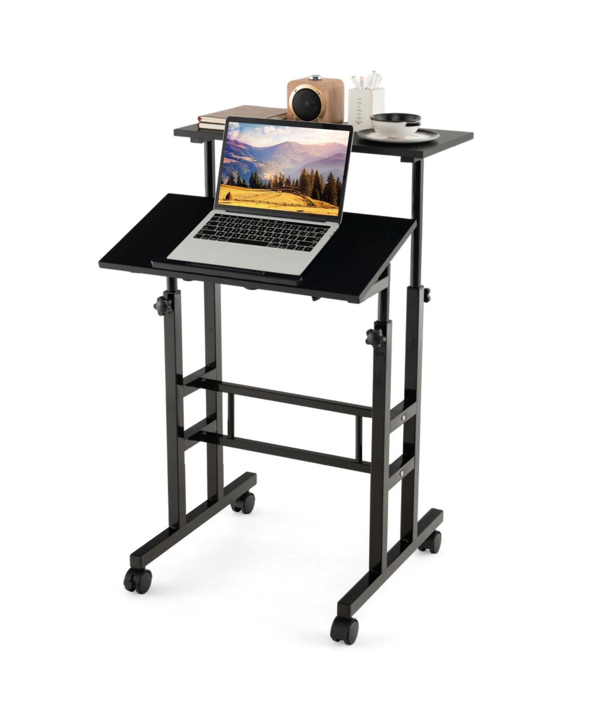 Click here for Height Adjustable Mobile Standing Desk with Tiltab... prices