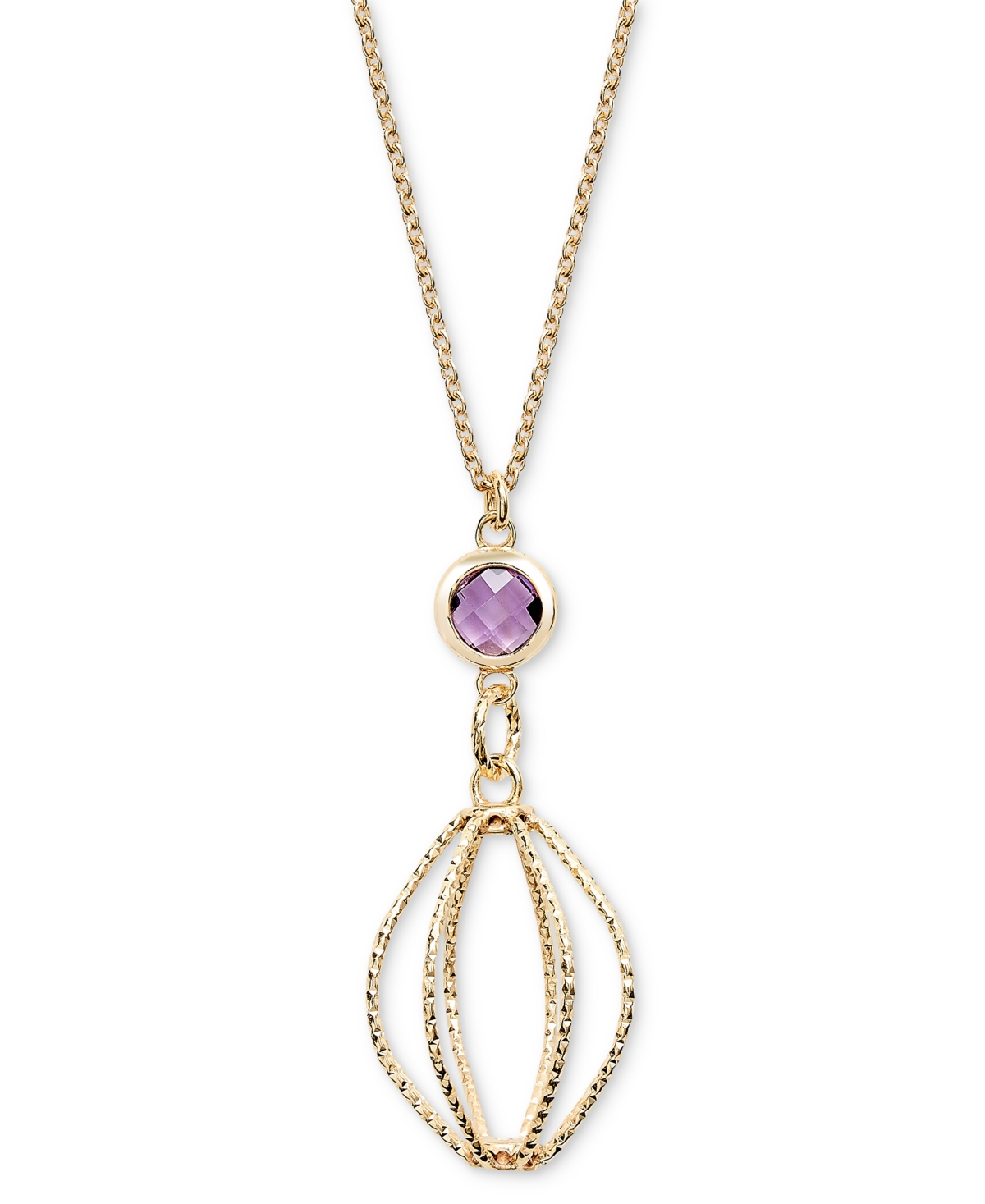 Click here for Amethyst Chandelier 18 Pendant Necklace (3/4 ct. t... prices