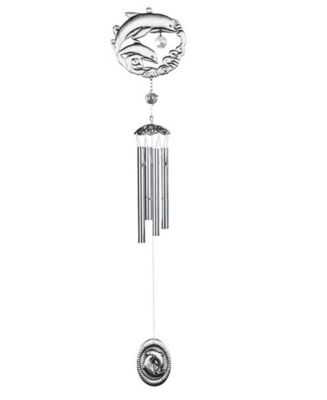 28" Long Pewter Dolphin Wind Chime Marine Life - Macy's