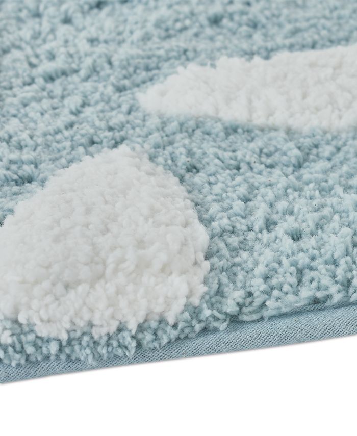 Seventh Studio Julian Leaf Tufted Cotton Bath Rug, 20" x 30" - Macy's