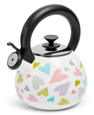 The Cellar Enamel on Steel Heart Tea Kettle, Exclusively at Macy’s - Macy's