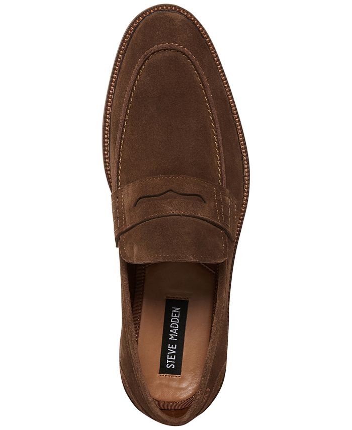 Steve Madden Men's Pierre Suede Dress Loafers - Macy's