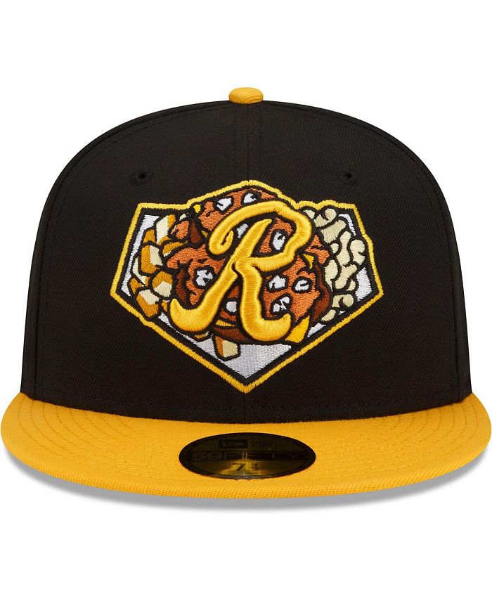 New Era Men's Black, Gold Rochester Red Wings Theme Night 59FIFTY ...