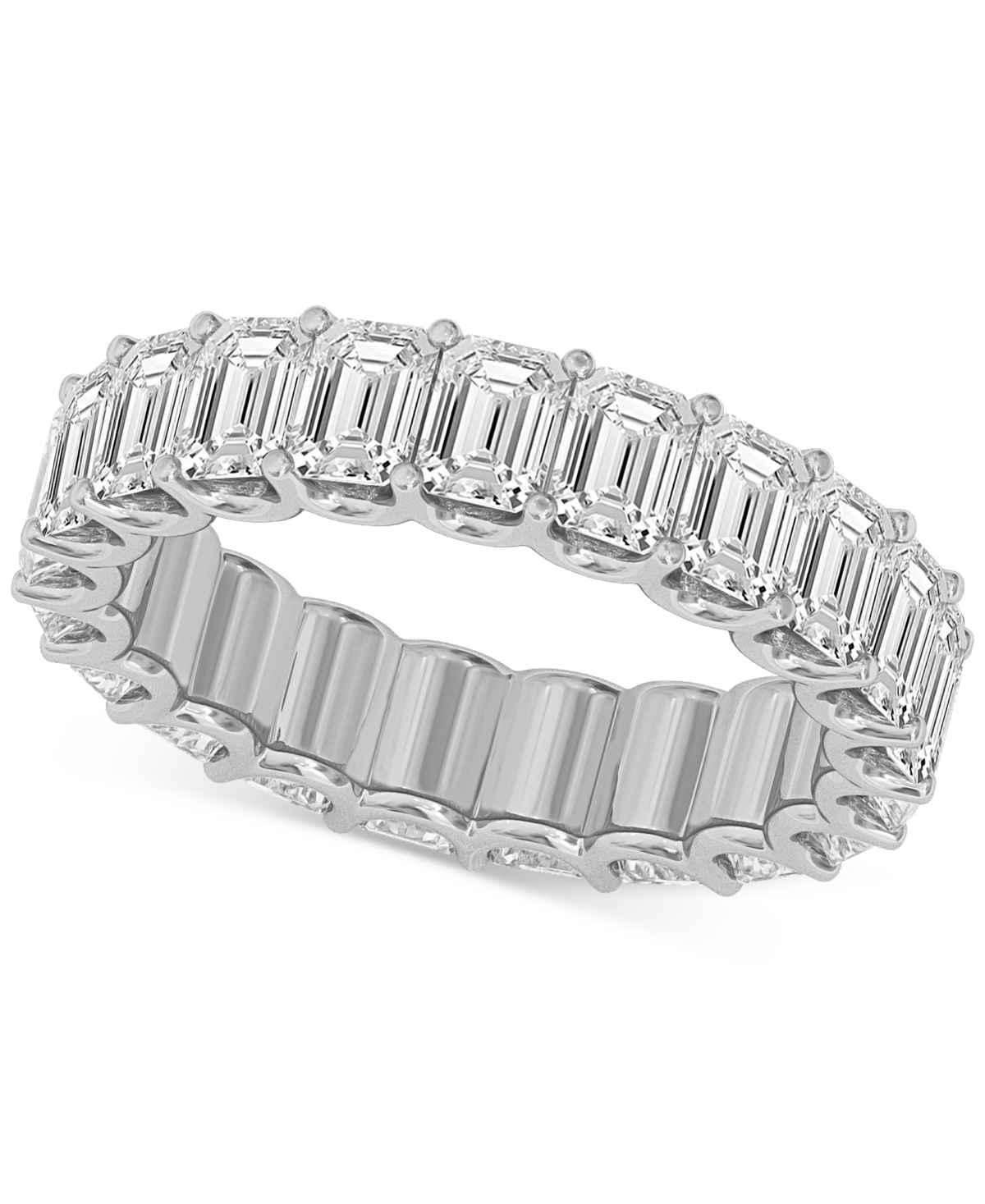 Click here for Diamond Emerald-Cut Eternity Band (5 ct. t.w.) in... prices