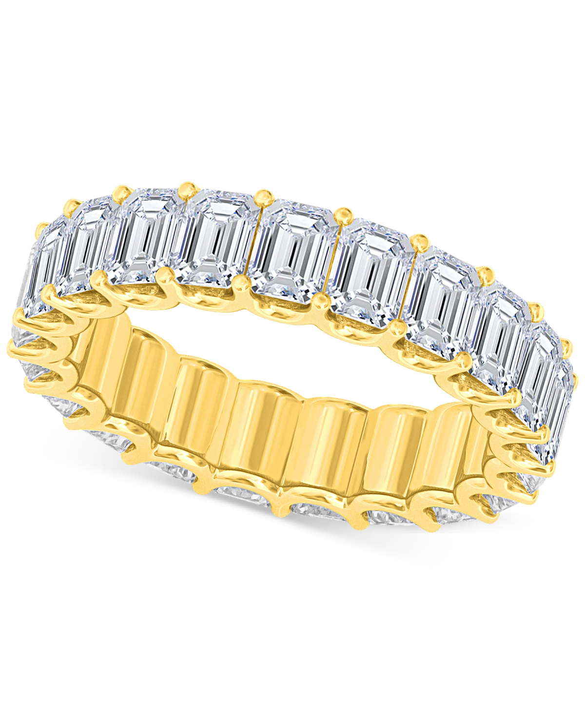 Click here for Diamond Emerald-Cut Eternity Band (5 ct. t.w.) in... prices