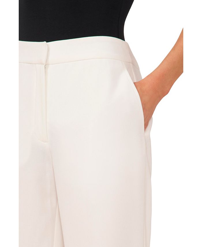 CeCe Women's Straight Leg Slit Pants - Macy's