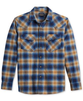 Pendleton Men's Wyatt Plaid Button-Down Western Shirt - Macy's