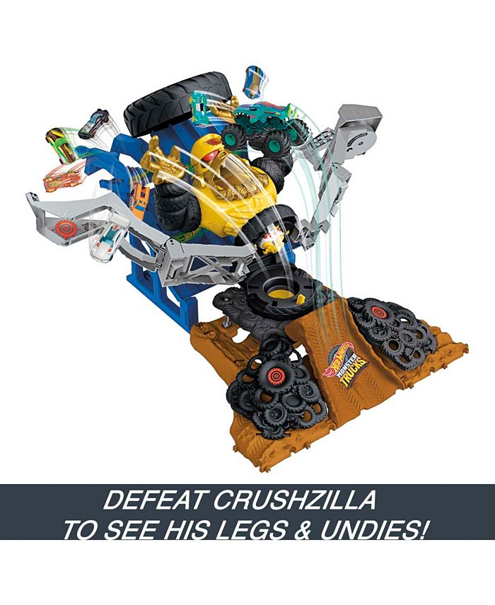 Hot Wheels Monster Trucks Arena Smashers Mega-Wrex Vs Crushzilla ...