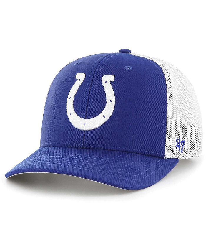 '47 Brand Men's Royal Indianapolis Colts Trophy Trucker Stretch Fit Hat ...