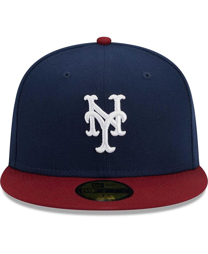 New Era Men's Navy New York Mets Two-Tone Color Pack 59FIFTY Fitted Hat ...
