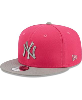 Men's New Era Pink New York Yankees Two-Tone Color Pack 9FIFTY Snapback ...