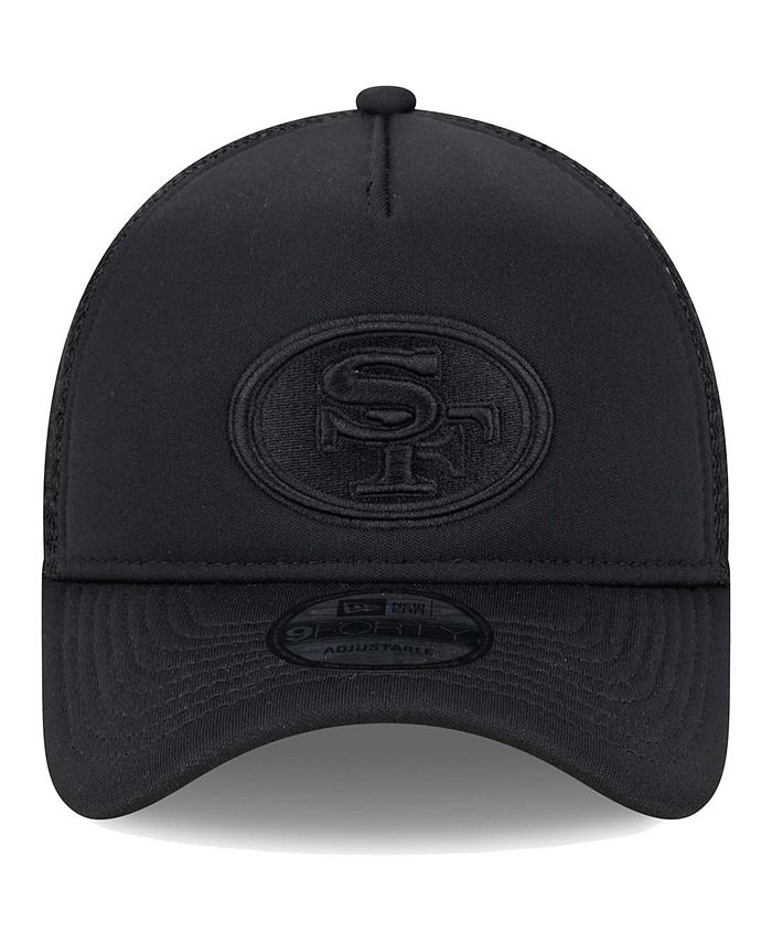 New Era Men's Black San Francisco 49ers All Day A-Frame Trucker 9FORTY ...