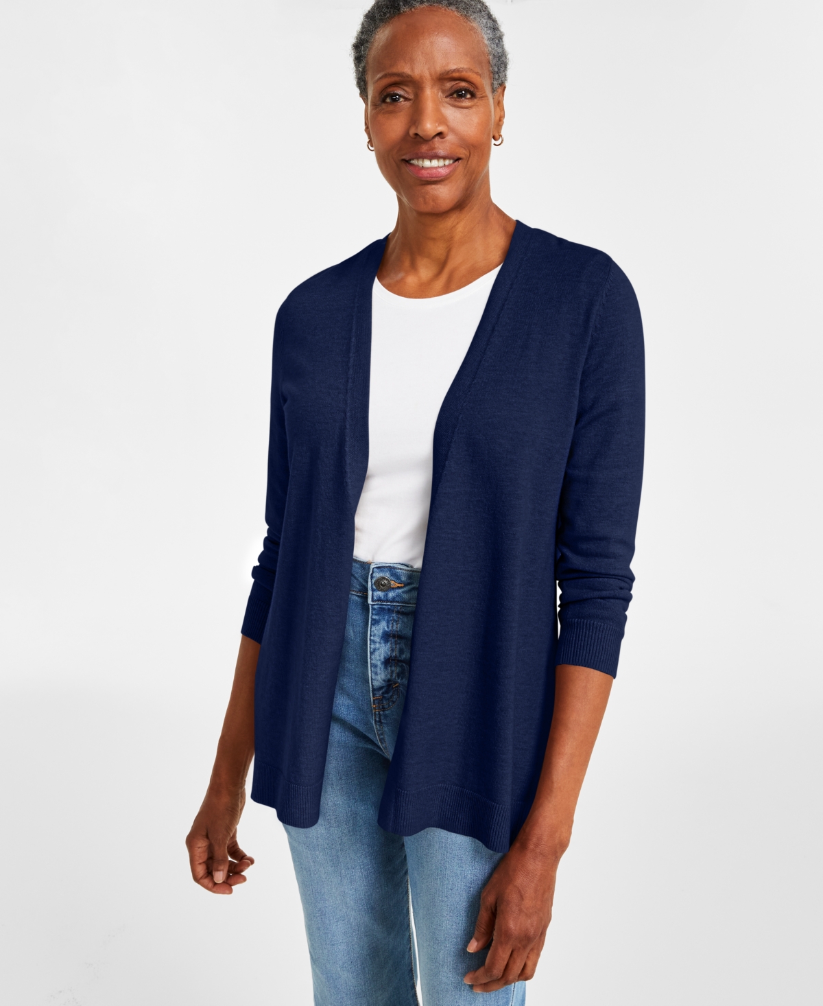 Click here for Style & Co Petite Open-Front Cardigan  Macys Exclu... prices