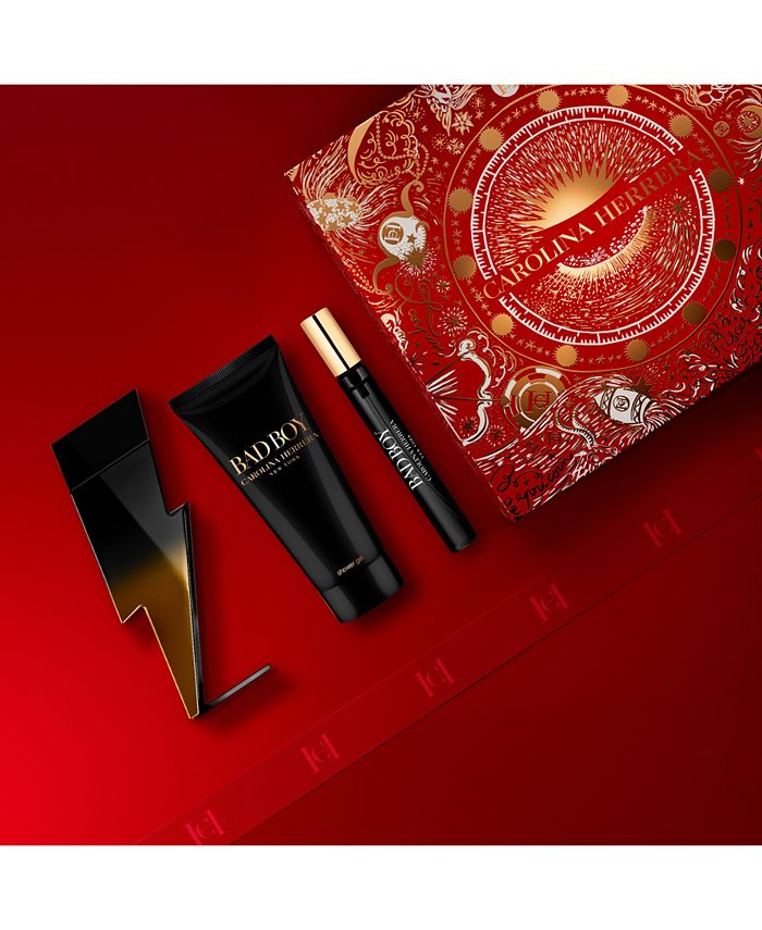 Carolina Herrera Men's 3-Pc. Bad Boy Extreme Eau de Parfum Gift Set ...