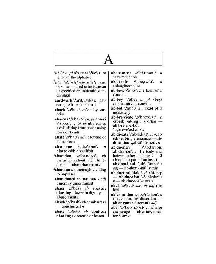 Barnes & Noble Merriam-Webster's Concise Dictionary- Large Print ...