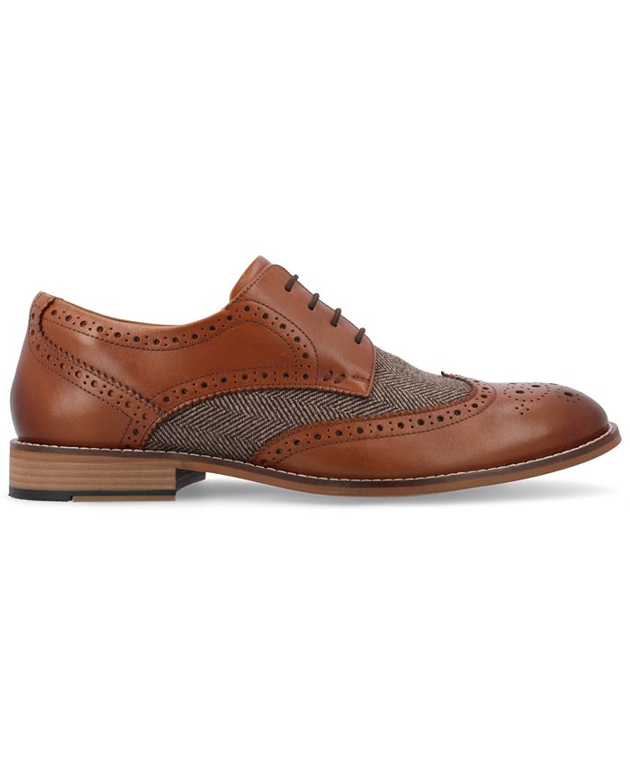 Thomas & Vine Men's Filmore Tru Comfort Foam Wingtip Dress Shoes - Macy's