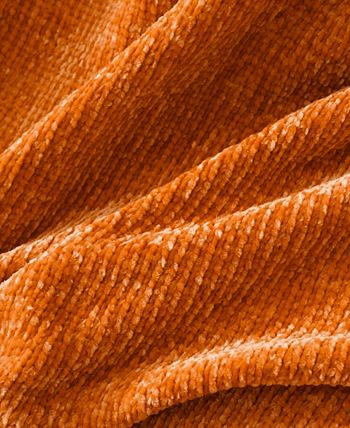 Battilo Lifestyle Solid Woven Micro Chenille Throw, 51" x 67" - Macy's