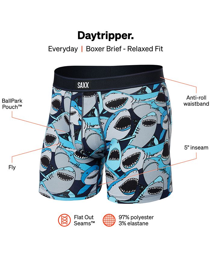 SAXX Men's Daytripper Relaxed-Fit Printed Boxer Briefs - Macy's