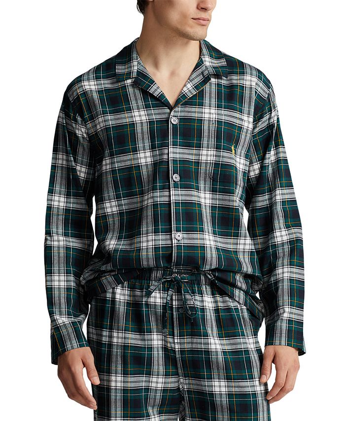 Polo Ralph Lauren Men's Plaid Flannel Pajamas Set - Macy's