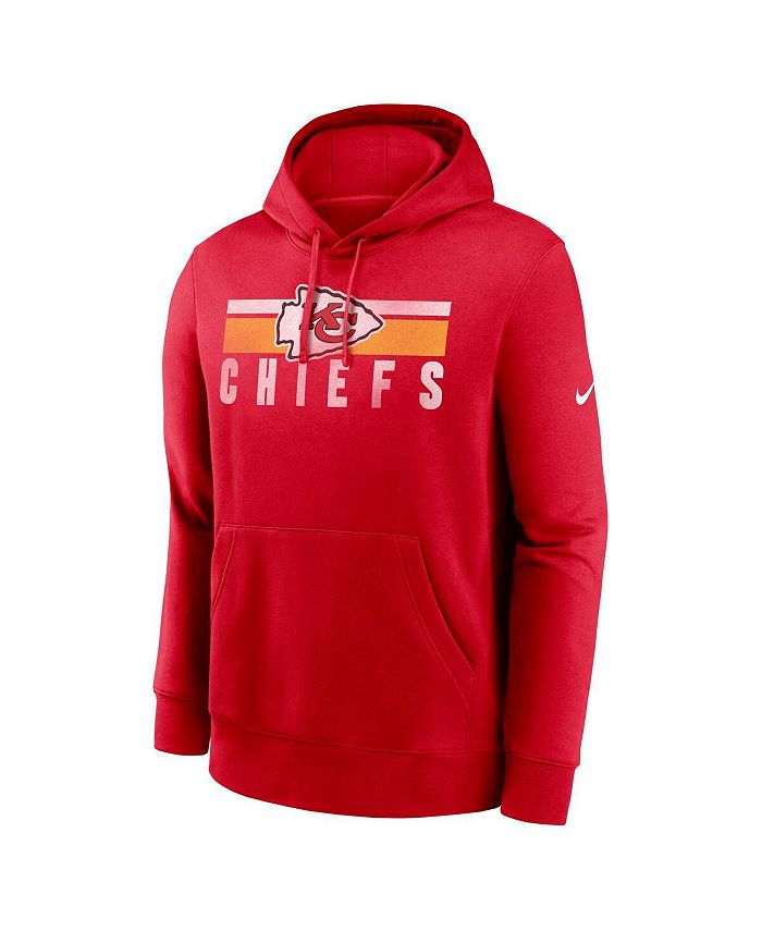 Nike Men's Red Kansas City Chiefs Club Fleece Pullover Hoodie - Macy's