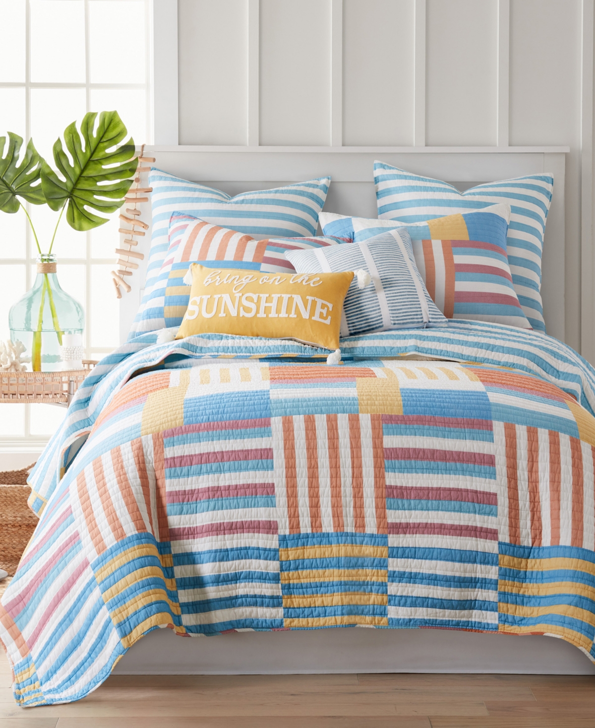 Click here for Levtex Sol Stripe Reversible 3-Pc. Quilt Set  Full... prices