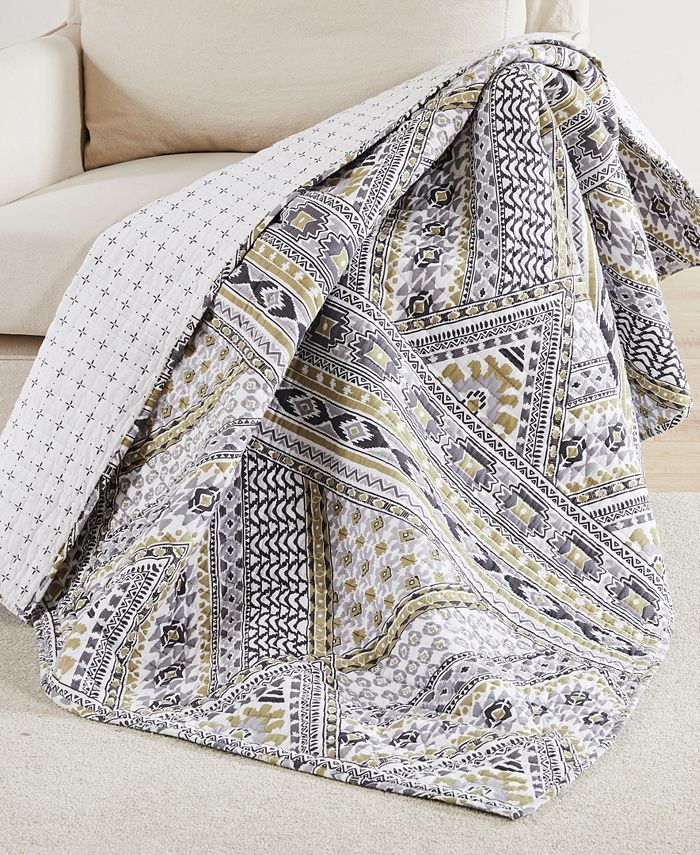 Levtex Etrada Reversible Quilted Throw, 50" x 60" - Macy's