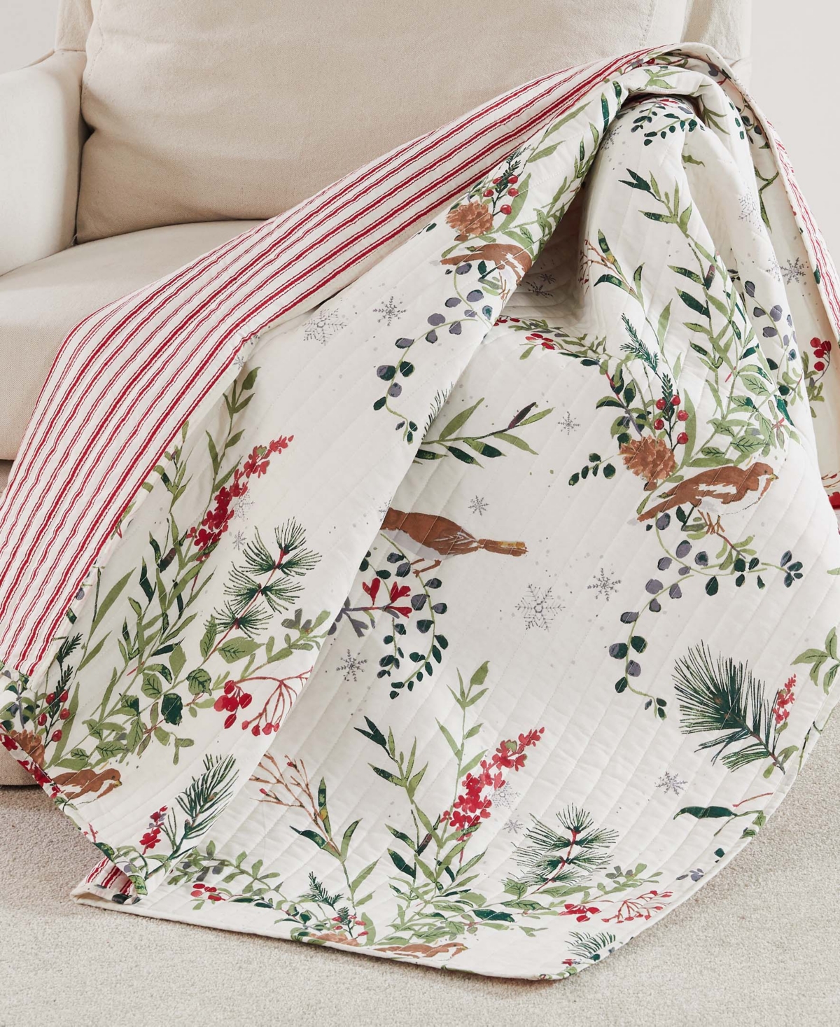 Click here for Levtex Winterberry Forest Reversible Quilted Throw... prices