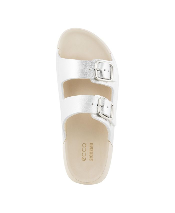 Ecco Women's Cozmo Two Band Leather Buckle Sandals - Macy's