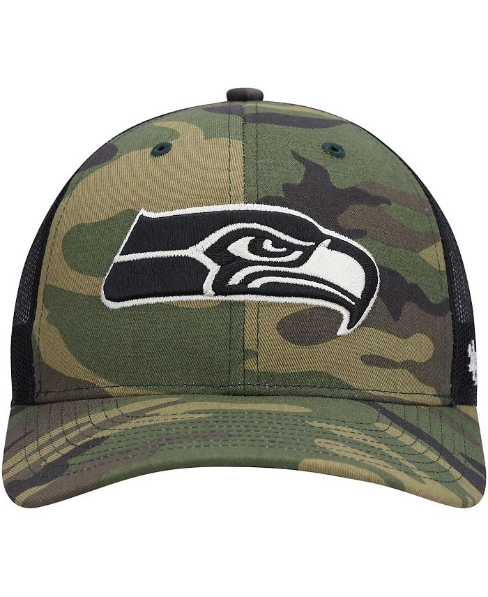 '47 Brand Men's Camo, Black Seattle Seahawks Trucker Adjustable Hat ...