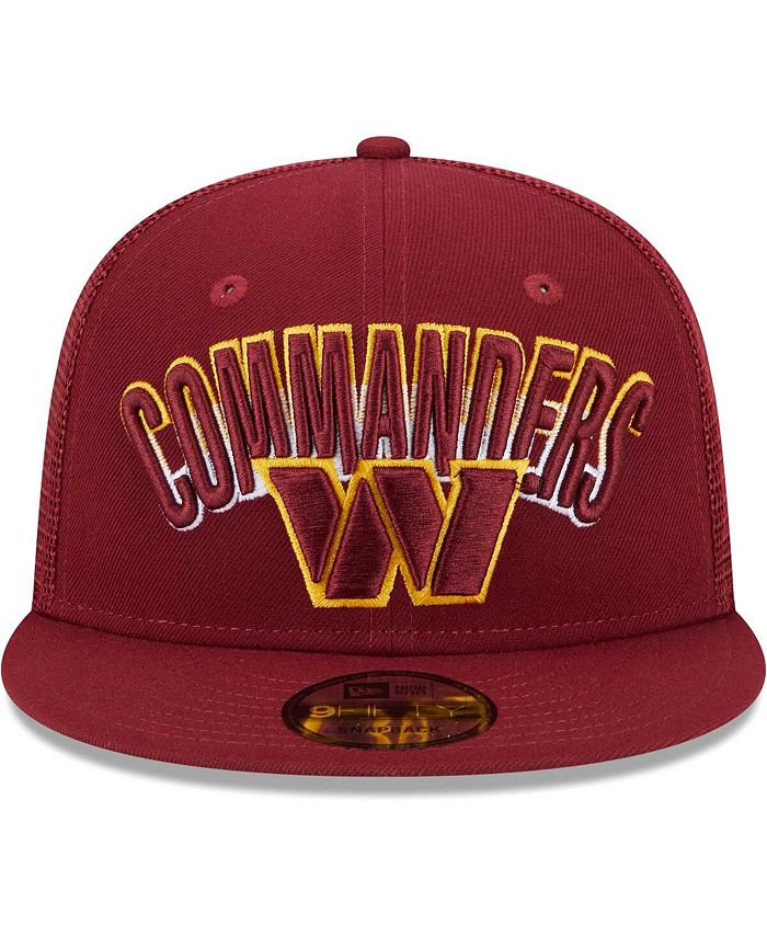 New Era Men's Burgundy Washington Commanders Grade Trucker 9FIFTY ...