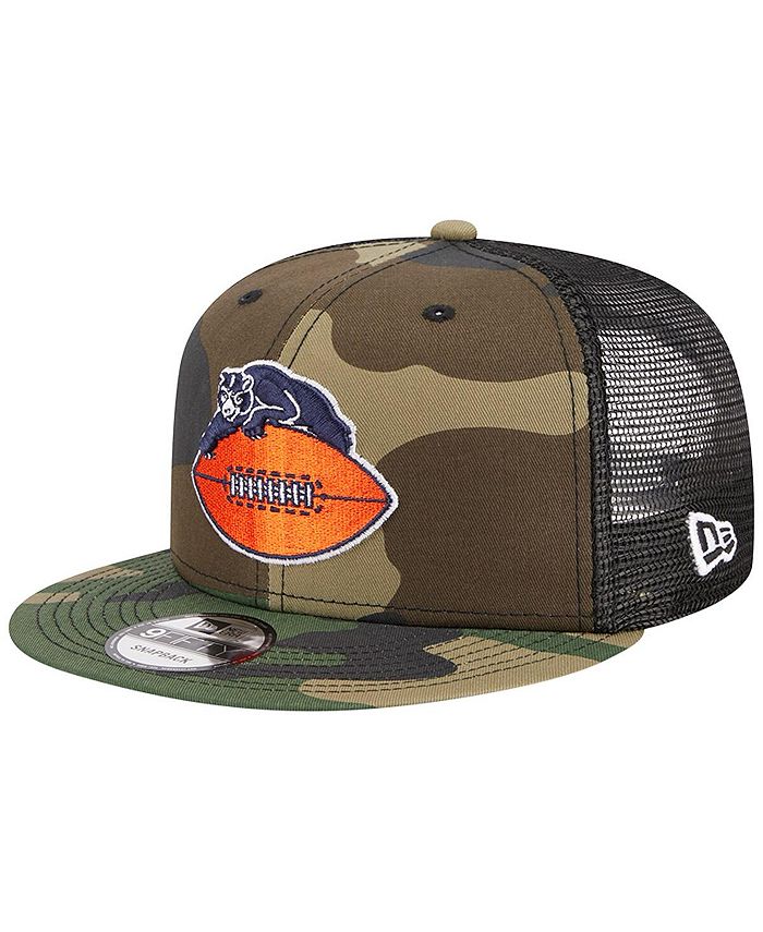 New Era Men's Camo Chicago Bears Throwback Main Trucker 9FIFTY Snapback ...