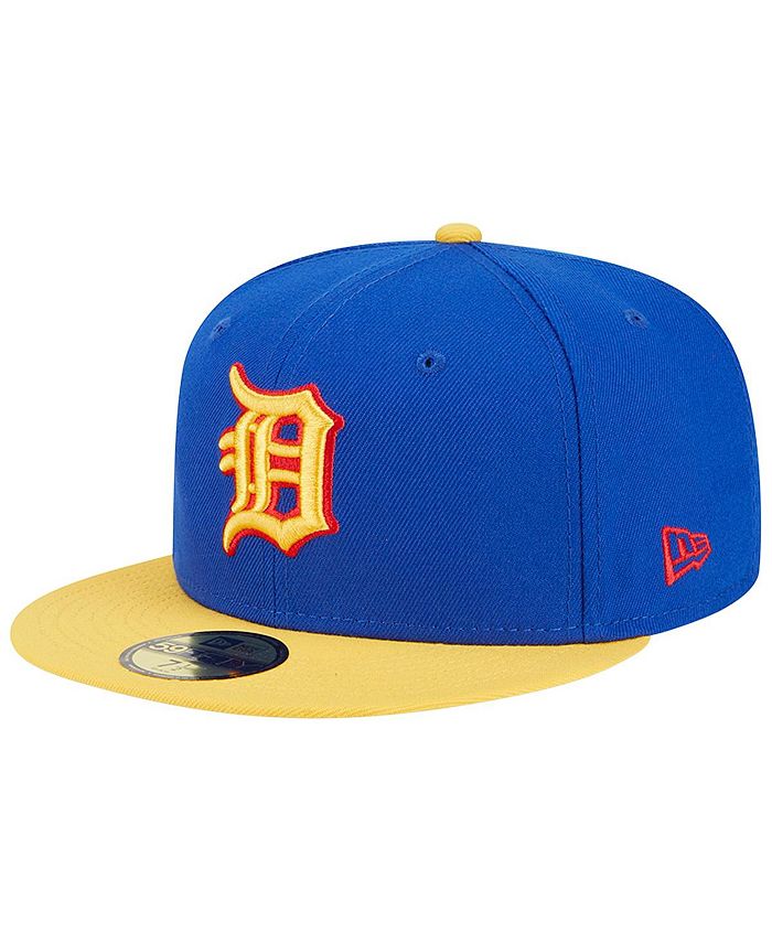 New Era Men's Royal, Yellow Detroit Tigers Empire 59FIFTY Fitted Hat ...