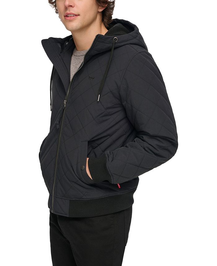Levi's Men's Quilted Sherpa Lined Bomber Jacket - Macy's