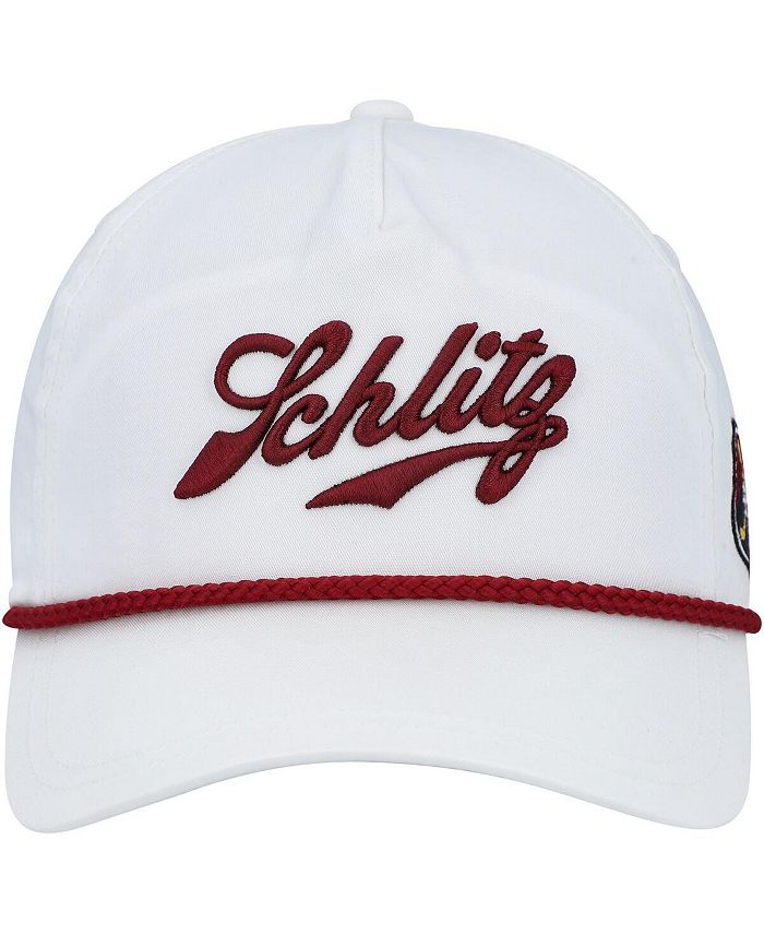 American Needle Men's White Schlitz Rope Snapback Hat - Macy's