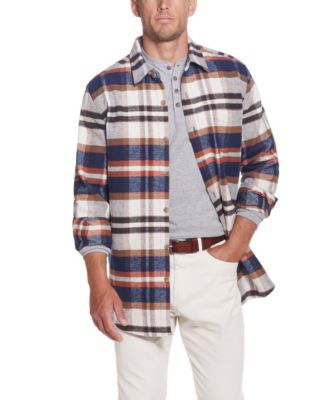 Weatherproof Vintage Men's Lumberjack Flannel Unlined Shirt Jacket - Macy's