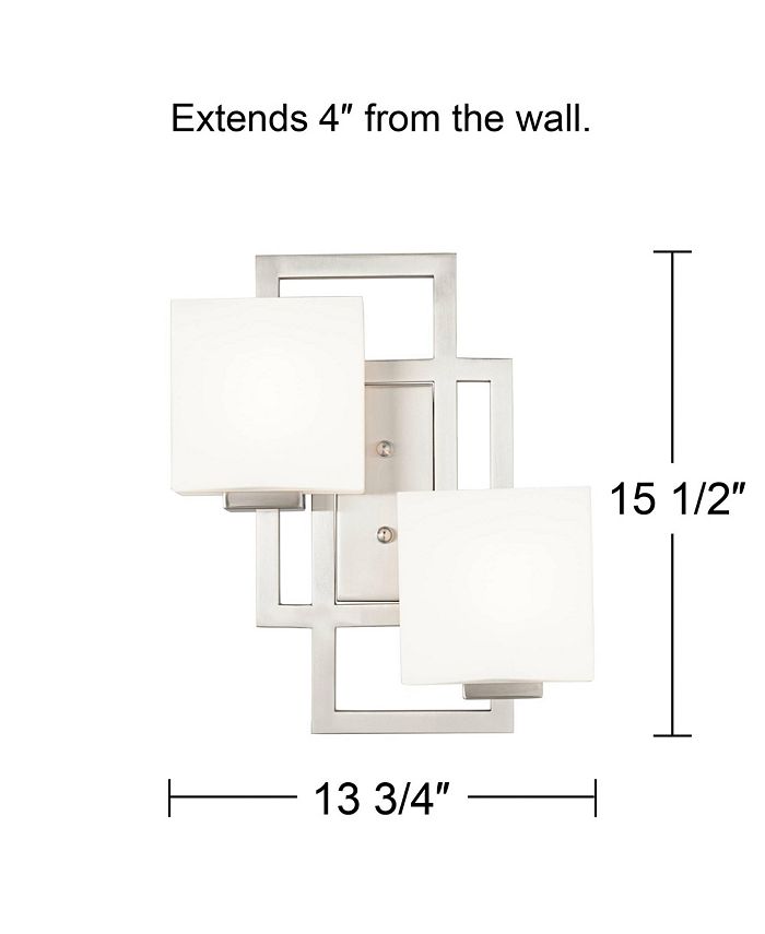 Possini Euro Design Lighting on the Square Modern Wall Light Sconces ...