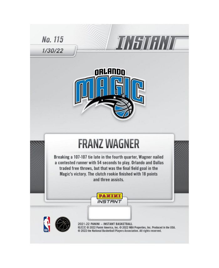 Panini America Franz Wagner Orlando Magic Fanatics Exclusive Parallel ...