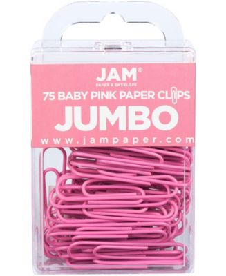 JAM Paper Colorful Jumbo Paper Clips - Large 2" - Paperclips - 75 Per ...