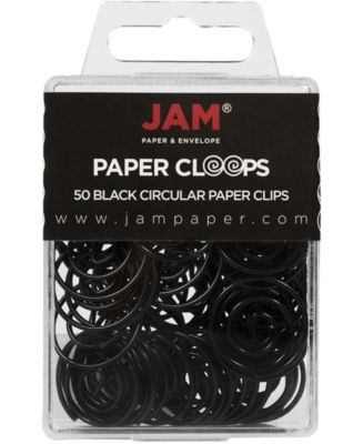 JAM Paper Circular Paper Clips - Round Paperclips - 50 Per Pack - Macy's
