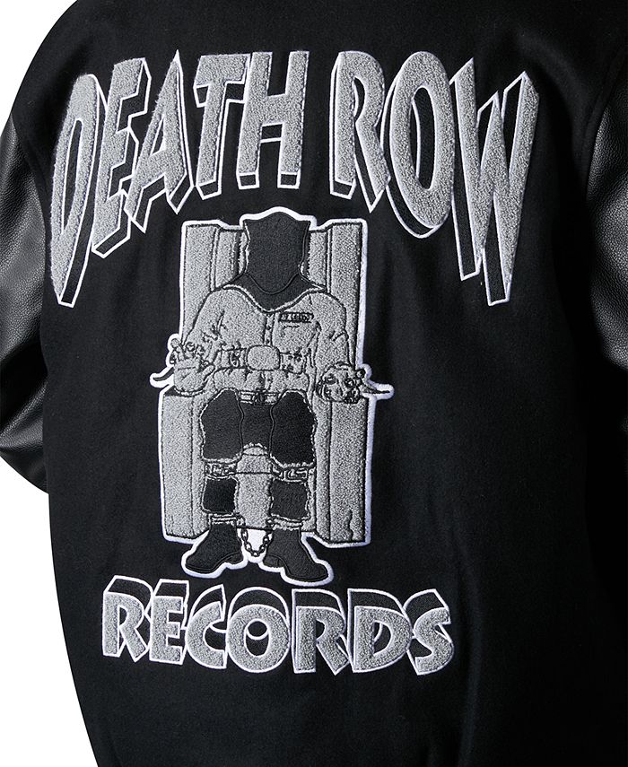 Death Row Records Men's Chair Logo Varsity Bomber Jacket - Macy's