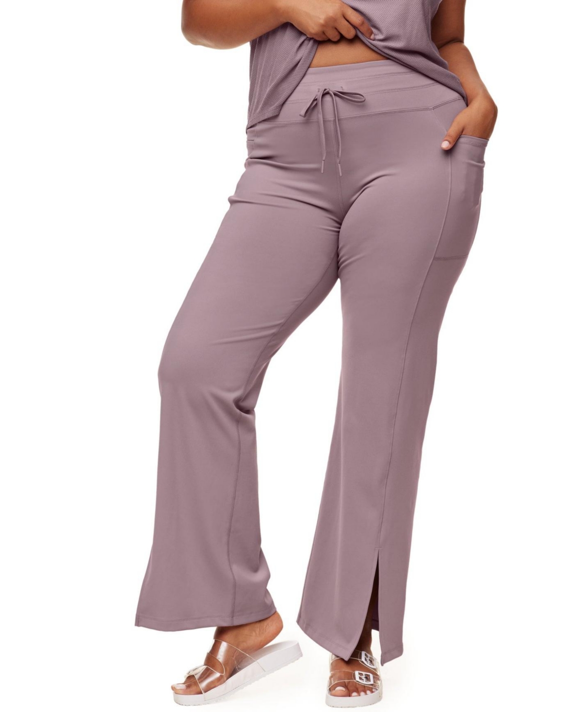Click here for Adore Me Plus Size Cora Cozy Flare Leggings - Dark... prices