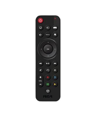 Universal Remote Control Rechargeable - Black - Macy's
