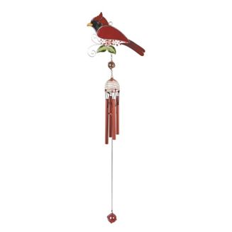 FC Design 26" Long Northern Cardinal Wind Chime with Gem Home Decor ...
