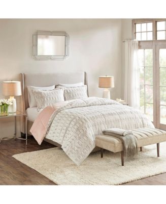 Gracie Mills Garrett Back Print Long Fur to Solid Mink Comforter Set ...