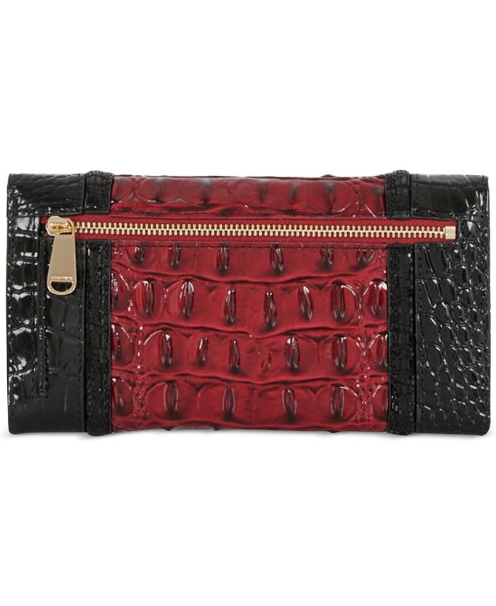 Brahmin Cordelia Vintage Red Stanza Signature Leather Wallet - Macy's