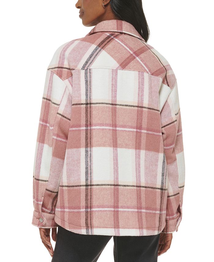 Levi's Women's Plaid Buttoned Zip-Front Shacket - Macy's