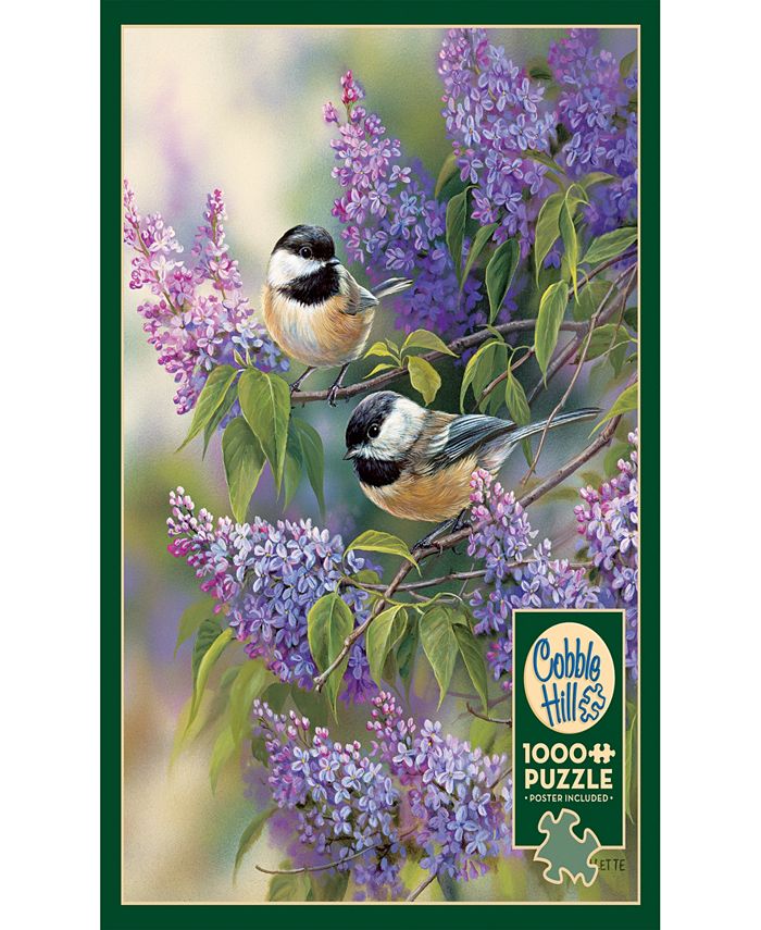 Cobble Hill Chickadees Lilacs Puzzle - Macy's