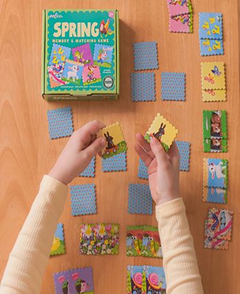 Eeboo Spring Little Square Memory Game - Macy's